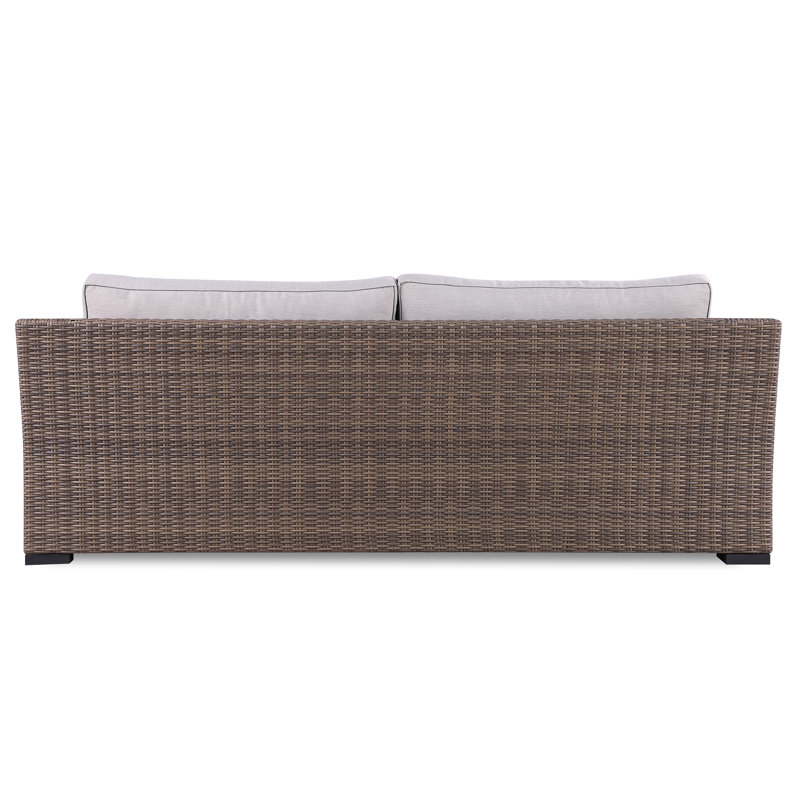 Red Barrel Studio Manhattan Rustic Wicker Rattan Sofa Reviews Wayfair